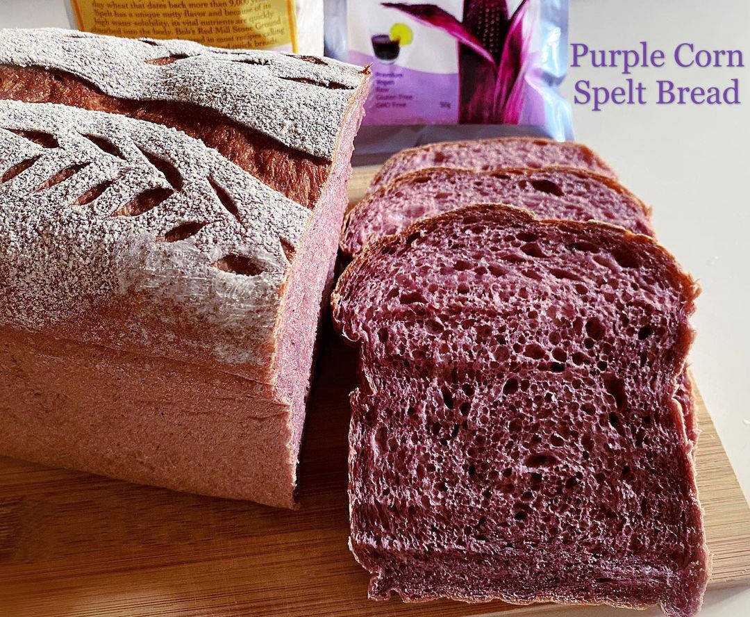 Purple corn spelt bread – Purple Superfoods